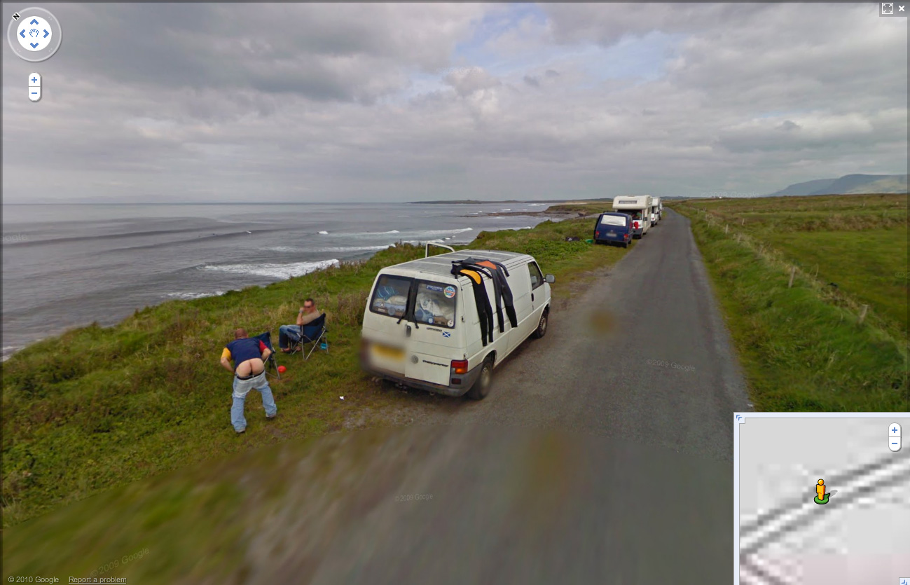 Four best arses on Street View Ireland