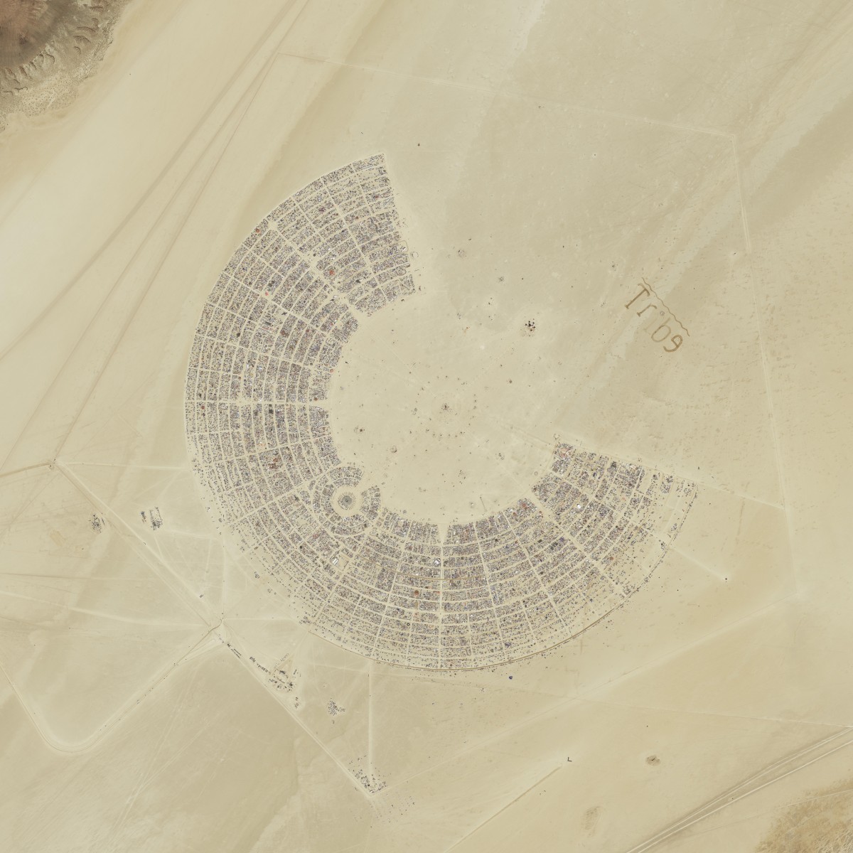 GeoEye captures Burning Man 2011 from above