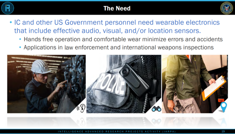 IARPA Greenlights SMART ePANTS Program To Hide Spy Tech In Clothing